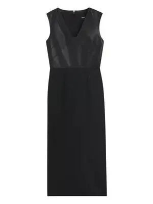 BOSS Panelled Midi Dress