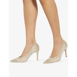 DUNE Rhinestone-embellished Mesh Courts
