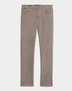 Kiton Kurabo Straight-Fit Five-Pocket Pants - Brown