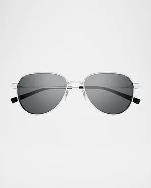 Saint Laurent SL 772 Aviator Sunglasses Silver2