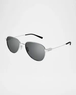 Saint Laurent Sl 772 Aviator Sunglasses - Silver