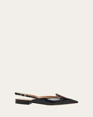 MALONE SOULIERS Laurie Slingback Ballerina Flats - Black/brown