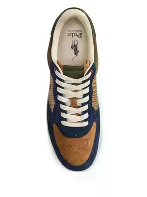 Polo Ralph Lauren Masters Suede-panelled Tweed Sneakers