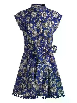Floral Print Collared Day Dresses