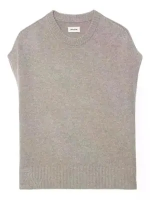 Zadig&Voltaire Knitted Sleeveless Vest - Neutrals