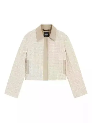 BOSS Tweed Cropped Jacket