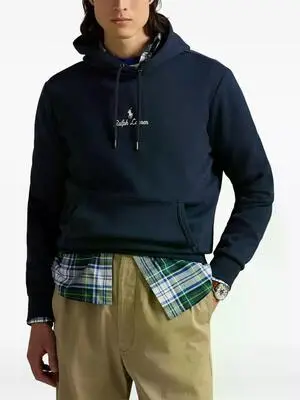 Polo Ralph Lauren Double-knit Logo Hoodie - Blue