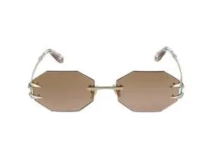 Roberto Cavalli Octagon Sunglasses - Bright Gold