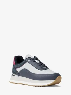 Michael Kors Hattie Mixed-media Trainer