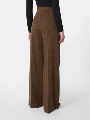 Max Mara Patterned Cotton Wool Jersey Trousers