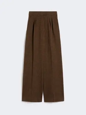 Max Mara Patterned Cotton Wool Jersey Trousers