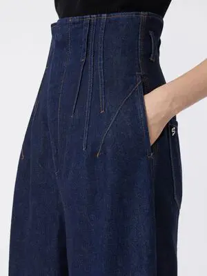 Max Mara High-waisted Dark Denim Trousers