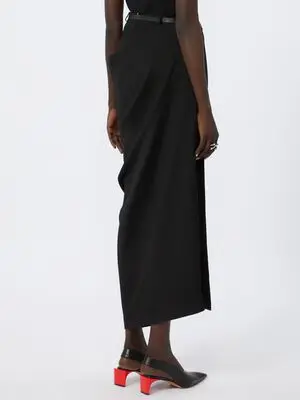 Max Mara Asymmetric Draped Skirt