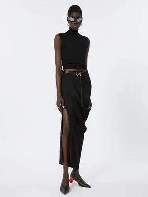 Max Mara Asymmetric Draped Skirt