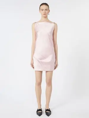 Max Mara Mini Dress With Diagonal Pleats