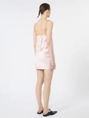 Max Mara Mini Dress With Diagonal Pleats