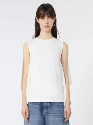 Max Mara Fitted T-shirt With Contrast Back