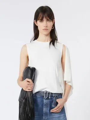 Max Mara Fitted T-shirt With Contrast Back