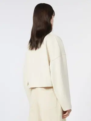 Max Mara Soft Sweatshirt With Double-layer Effect