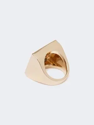 Max Mara Square Ring With Logo