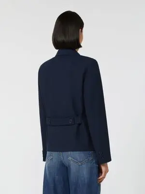 Max Mara Double-breasted Gabardine Jacket