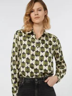 Max Mara Printed Twill Shirt