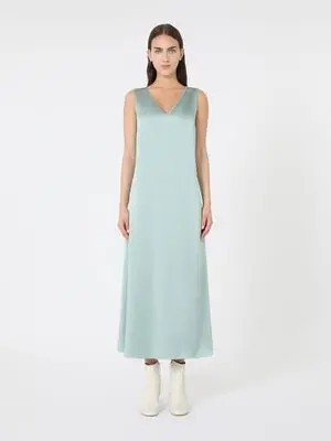 Max Mara Flowing Satin Maxi Dress