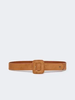 Max Mara Suede Belt - Brown
