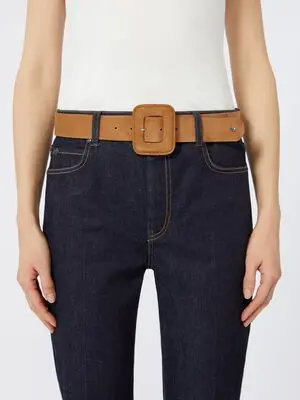 Max Mara Suede Belt - Brown