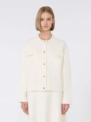 Max Mara Boxy-fit Stretch Viscose Trucker Jacket