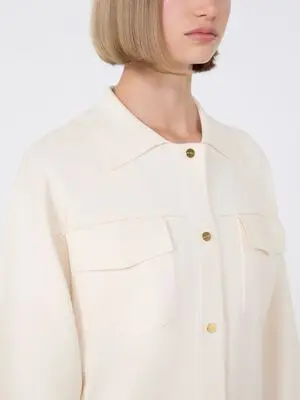 Max Mara Boxy-fit Stretch Viscose Trucker Jacket