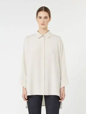Max Mara Oversized Crepe De Chine Shirt