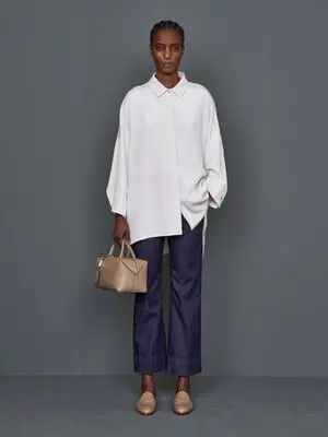Max Mara Oversized Crepe De Chine Shirt