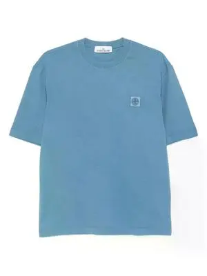 Stone Island Logo-patch Short-sleeve T-shirt - Blue