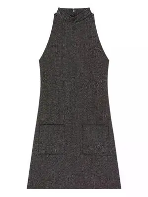 COURREGES High-neck Sleeveless Dress - Grey