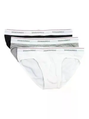 Dsquared2 Logo-band Briefs - White