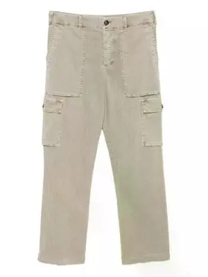 JAMES PERSE Herringbone Trousers - Neutrals