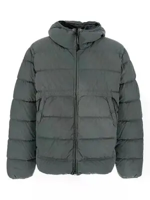 C.P. COMPANY Hooded Quilted Jacket - Grey