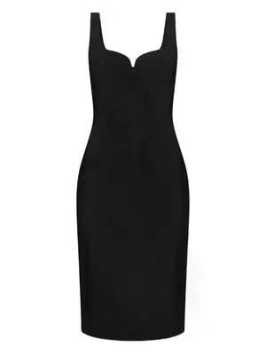 Versace Sweetheart-neckline Midi Dress