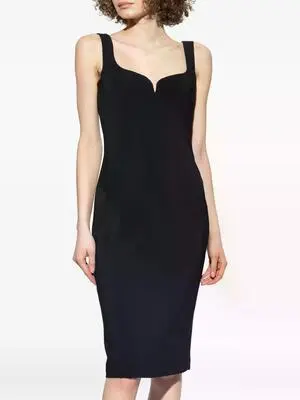Versace Sweetheart-neckline Midi Dress