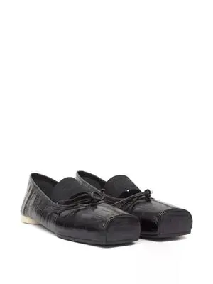 MAISON MARGIELA Numeric" Croc-embossed Ballet Flats