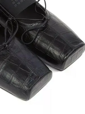 MAISON MARGIELA Numeric" Croc-embossed Ballet Flats