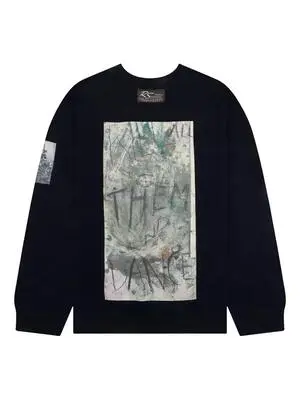 Raf Simons Graphic-print Sweater - Blue
