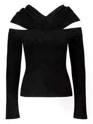 Alexandre Vauthier Ribbed Turtleneck Top