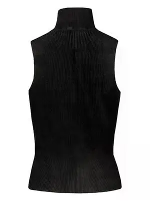 Alexandre Vauthier Ribbed Turtleneck Top