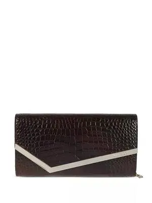 JIMMY CHOO Clasp Bag With Crocodile Effect