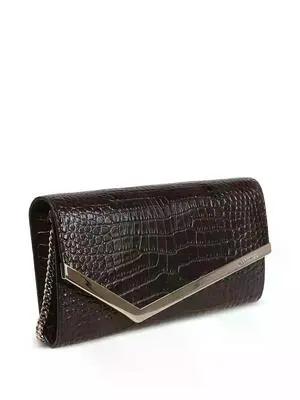 JIMMY CHOO Clasp Bag With Crocodile Effect