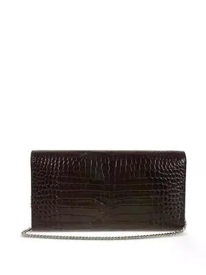 JIMMY CHOO Clasp Bag With Crocodile Effect