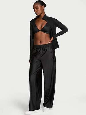 Victoria's Secret Vsx Glossytech™ Wide-leg Pant - Black