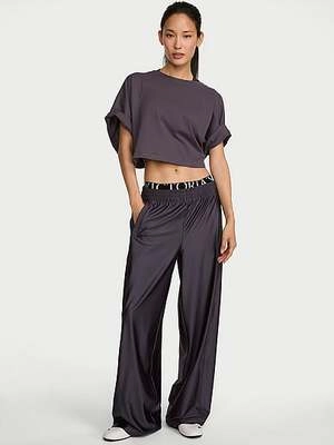 Victoria's Secret Vsx Glossytech™ Wide-leg Pant - Grey